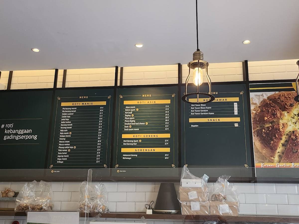 Menu at Roti Kebanggaan Gading Serpong Beryl restaurant, Cihuni