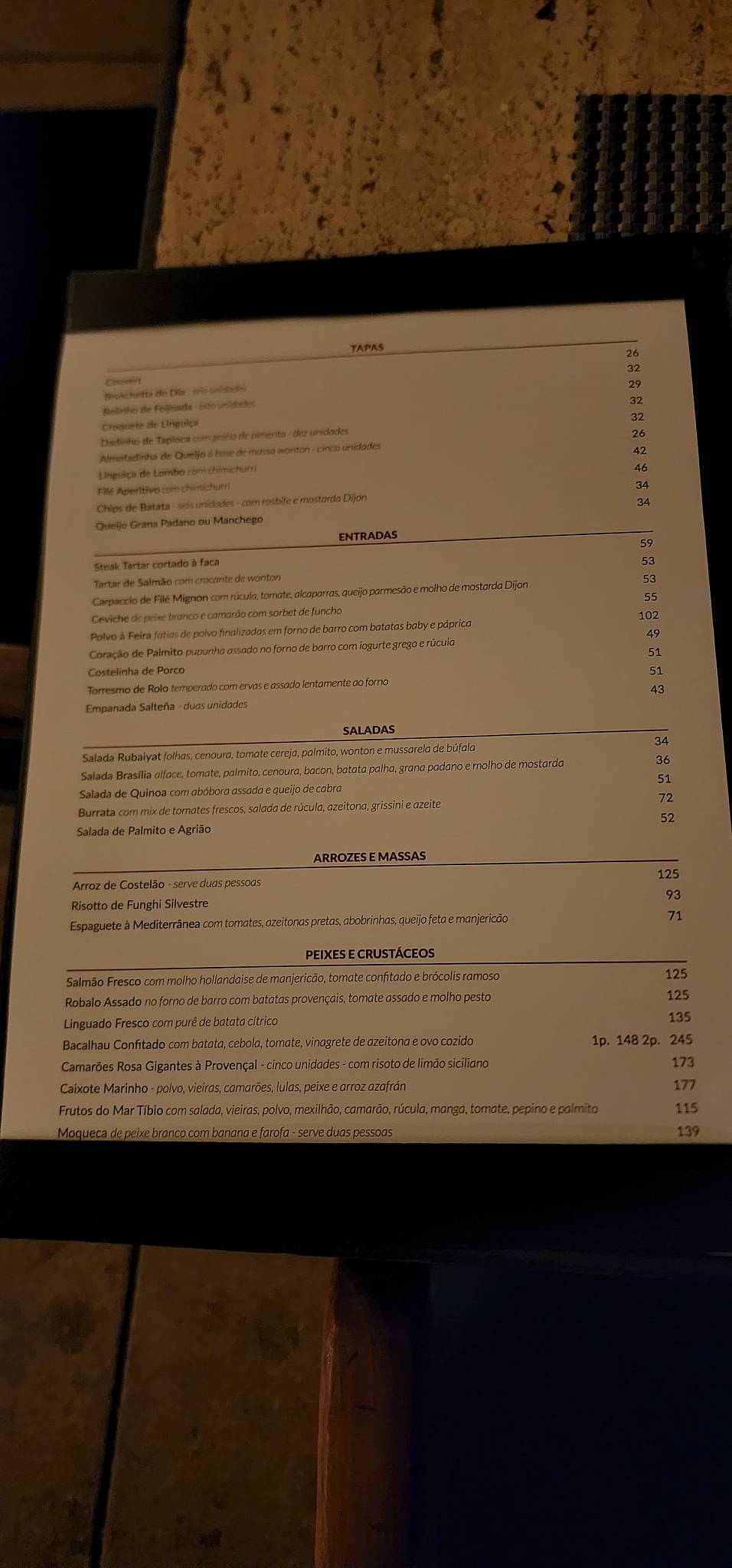 Menu em Rubaiyat Brasília BBQ, Brasília, 1 Esportivo Sul