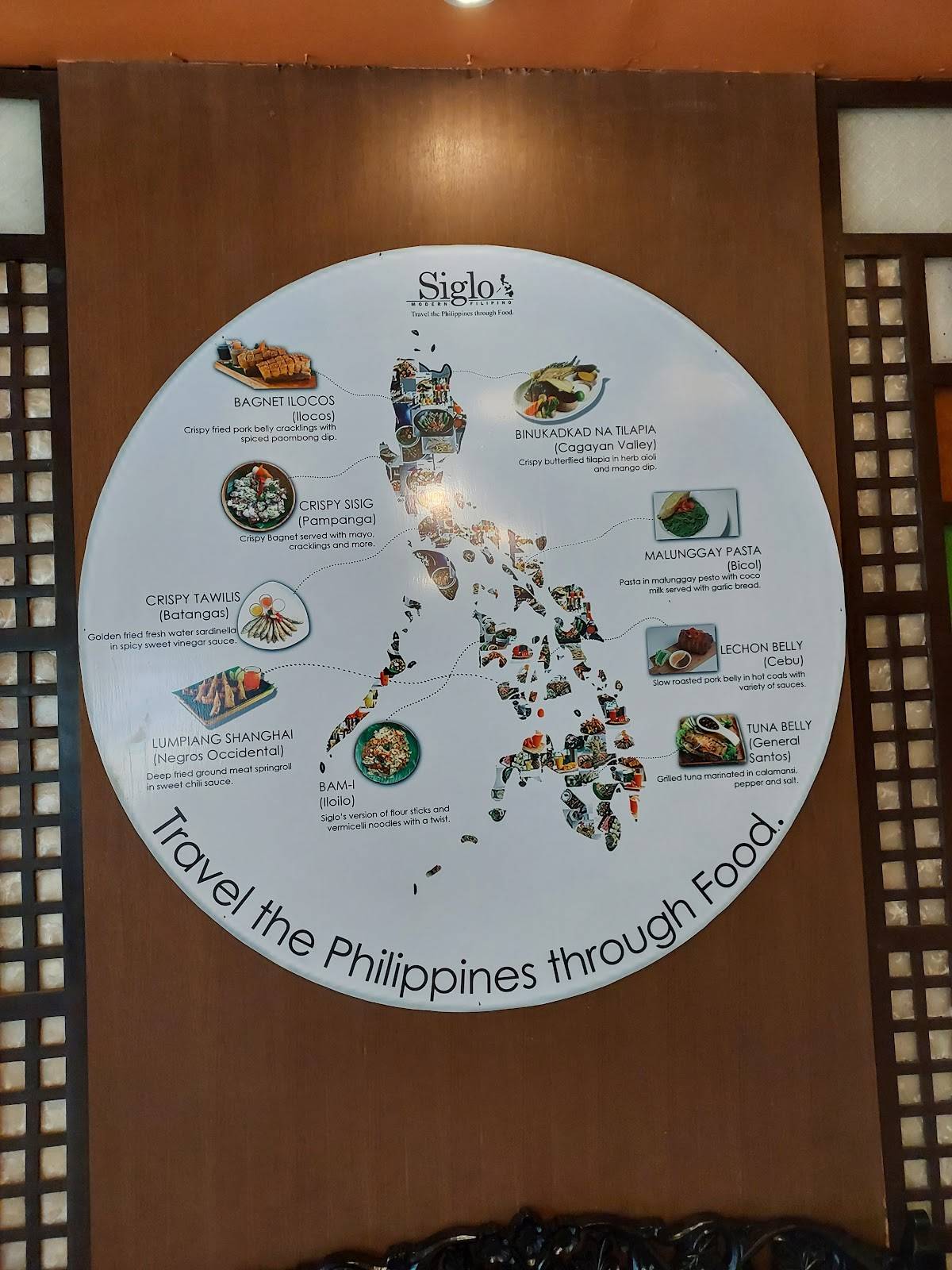 Menu at SIGLO MODERN FILIPINO restaurant, Tagaytay, Tagaytay - Calamba Rd