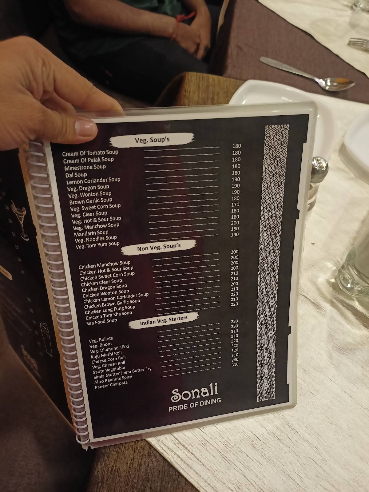 Menu at SONALI FAMILY RESTAURANT AND BAR, Dombivli