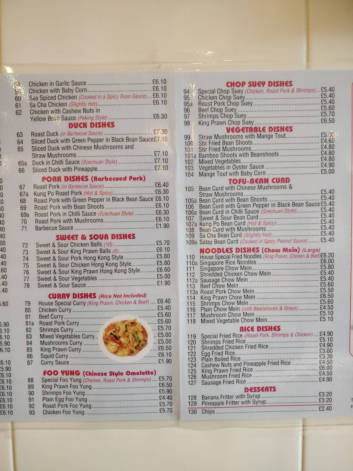 Menu at Happy Family Chinese Takeaway fast food, Sevenoaks