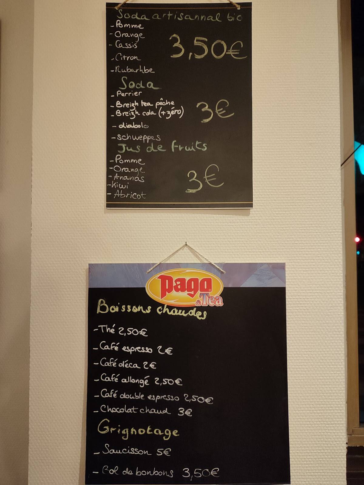 Menu at Shark Poule pub & bar, Brest