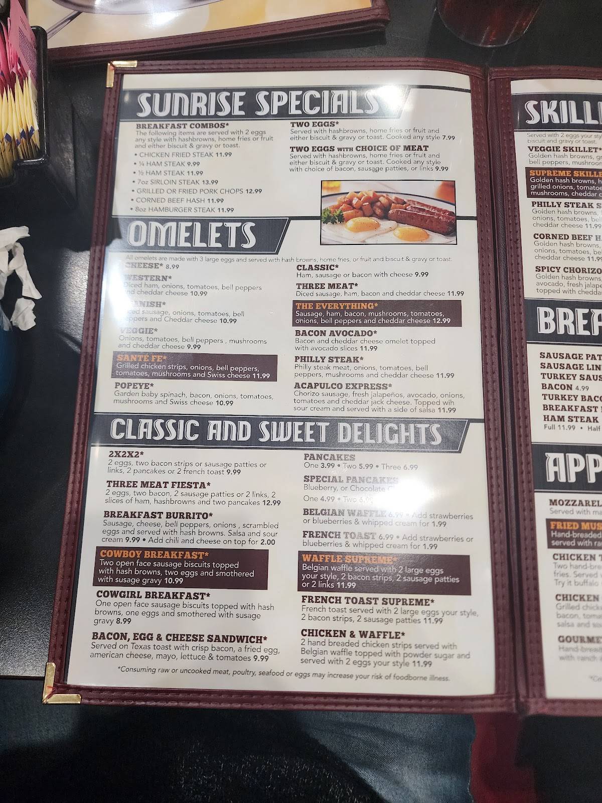 Menu at Silver Skillet Family Diner restaurant, Tulsa
