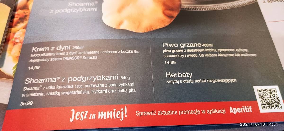Menu at Sphinx BBQ, Kielce, Henryka Sienkiewicza 48/50