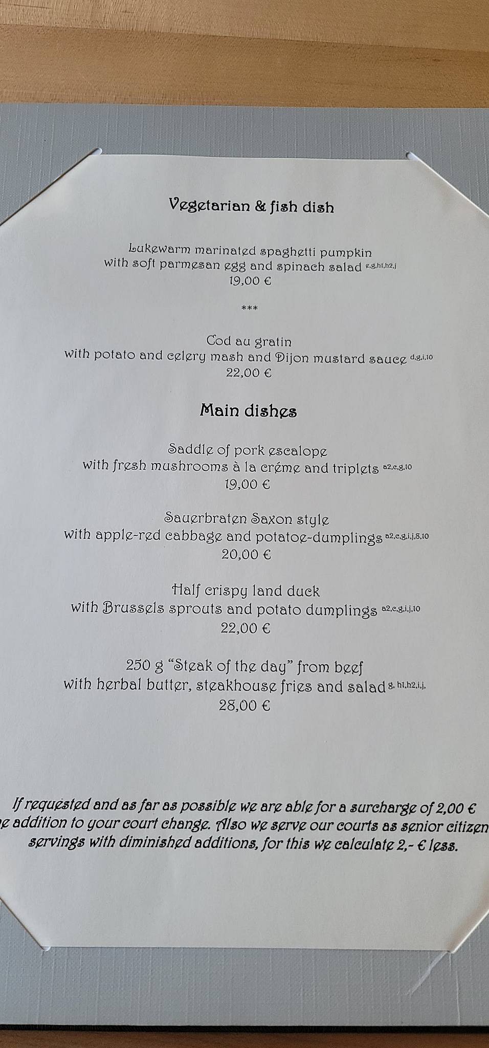 Speisekarte von Spitzhaus Radebeul restaurant, Radebeul