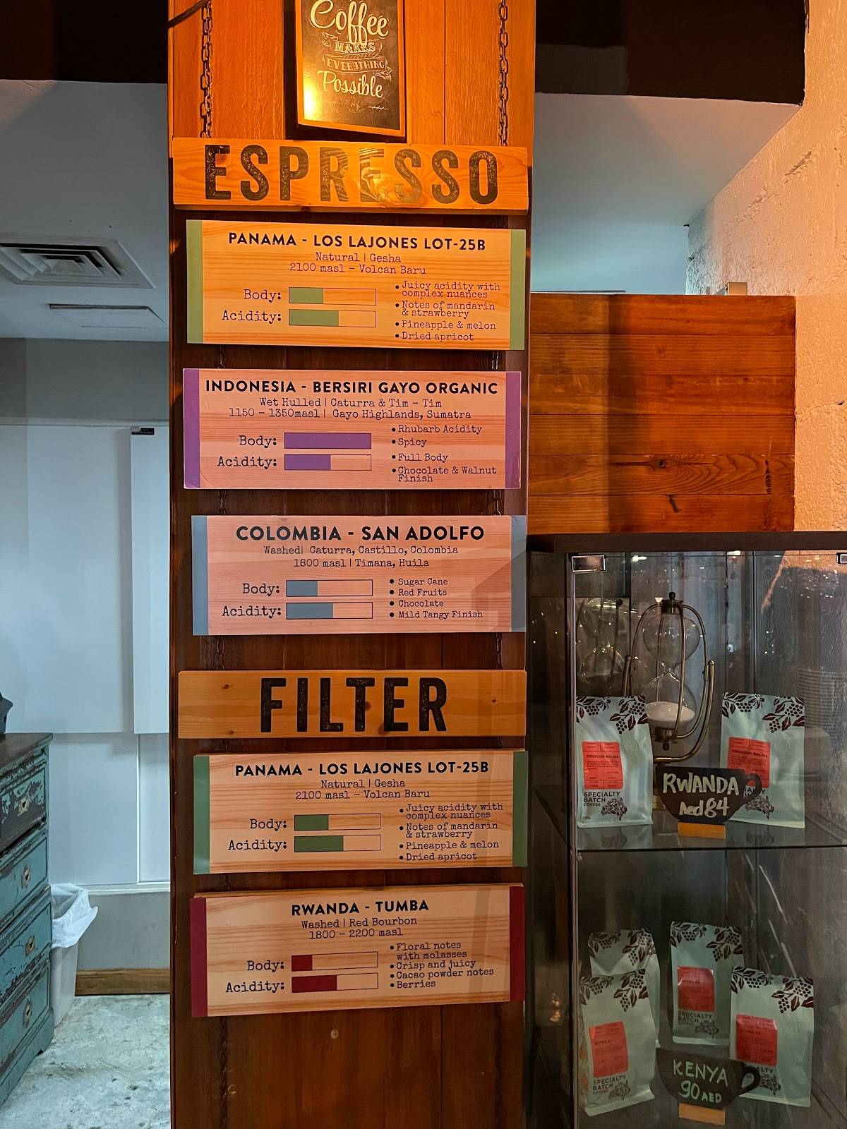 Menu at Stomping Grounds cafe, Dubai