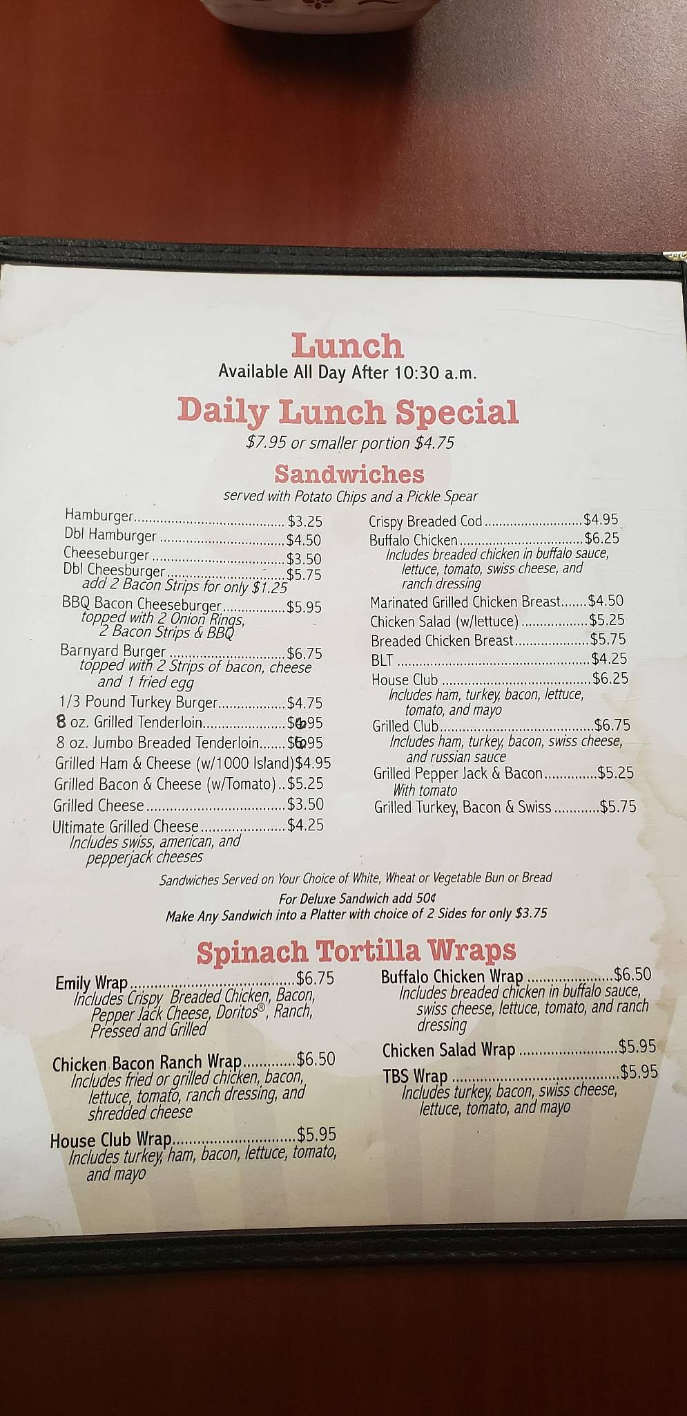 Menu at Stone House Restaurant, Delphi