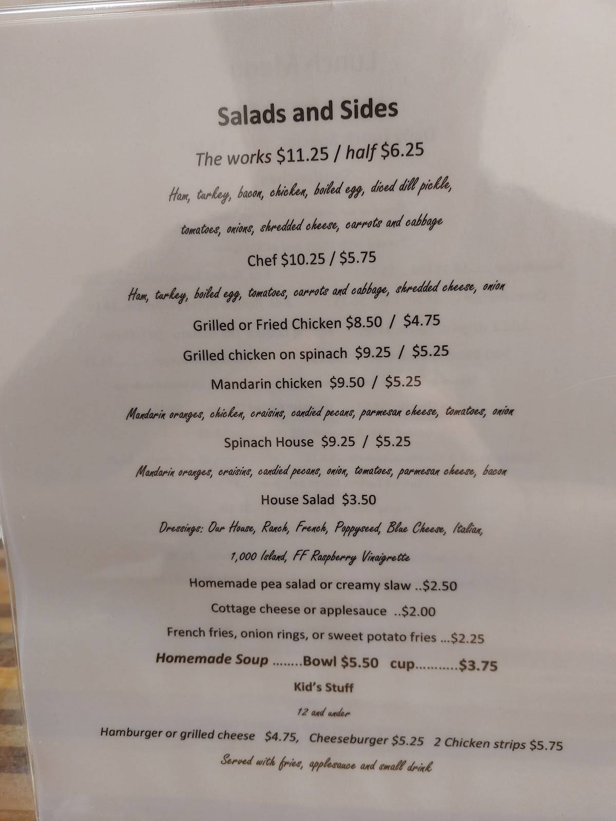 Menu at Stone House Restaurant, Delphi