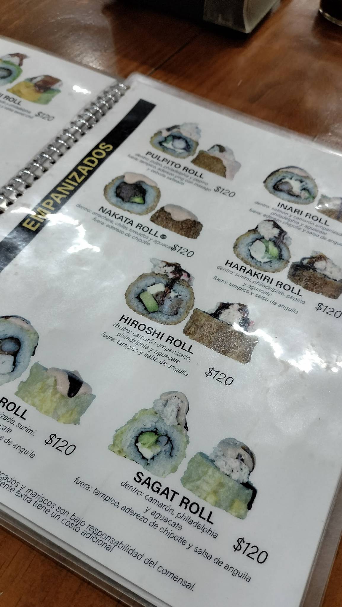 Carta del restaurante Sushi INARI, San Luis Potosi, Av. Venustiano ...
