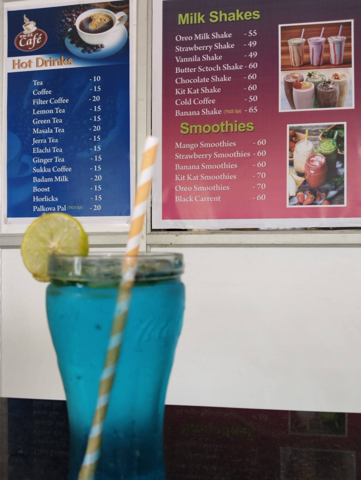 Menu at TN 25 Café & Hotel, Tiruvannamalai