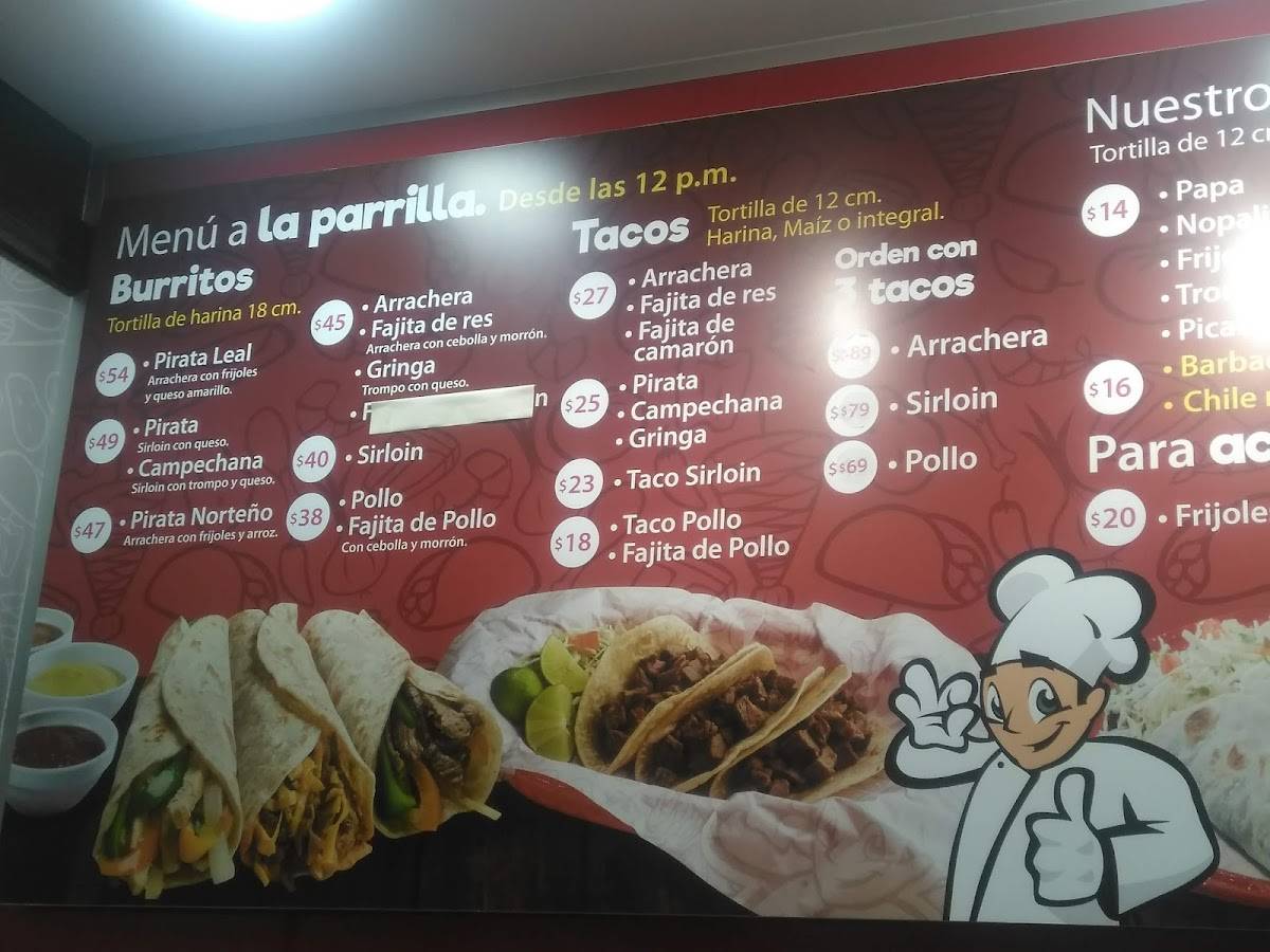 Carta del restaurante Tacos Leal Lindavista, Guadalupe, Av. Miguel ...