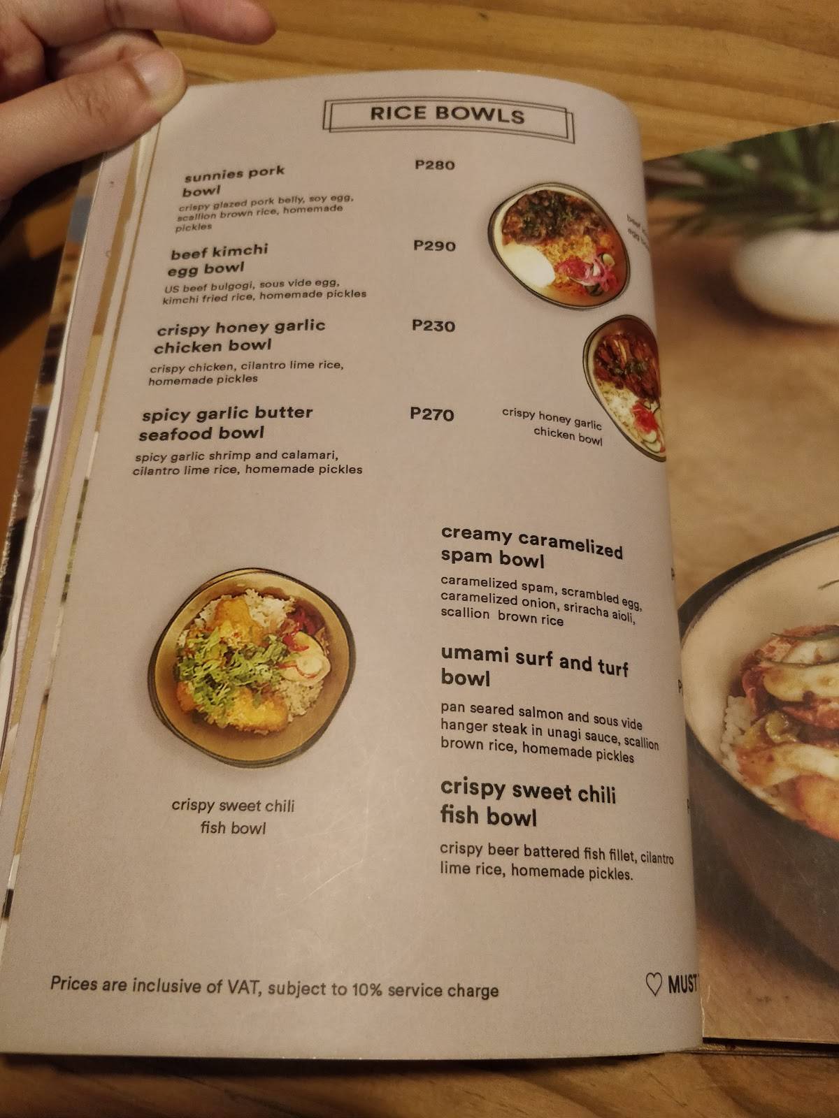 Menu at Sunnies Cafe, Taguig, H322+76V