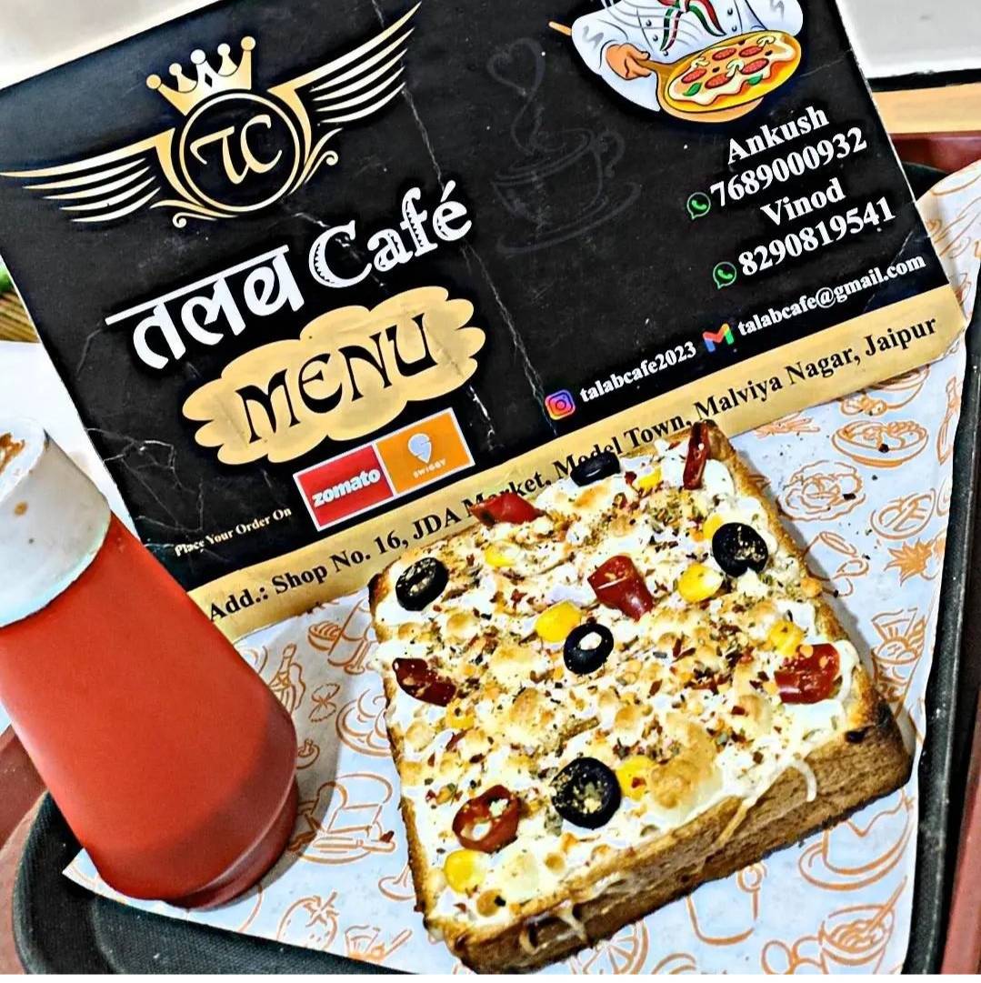 Menu at Talab Cafe, Jaipur, Shop no.16