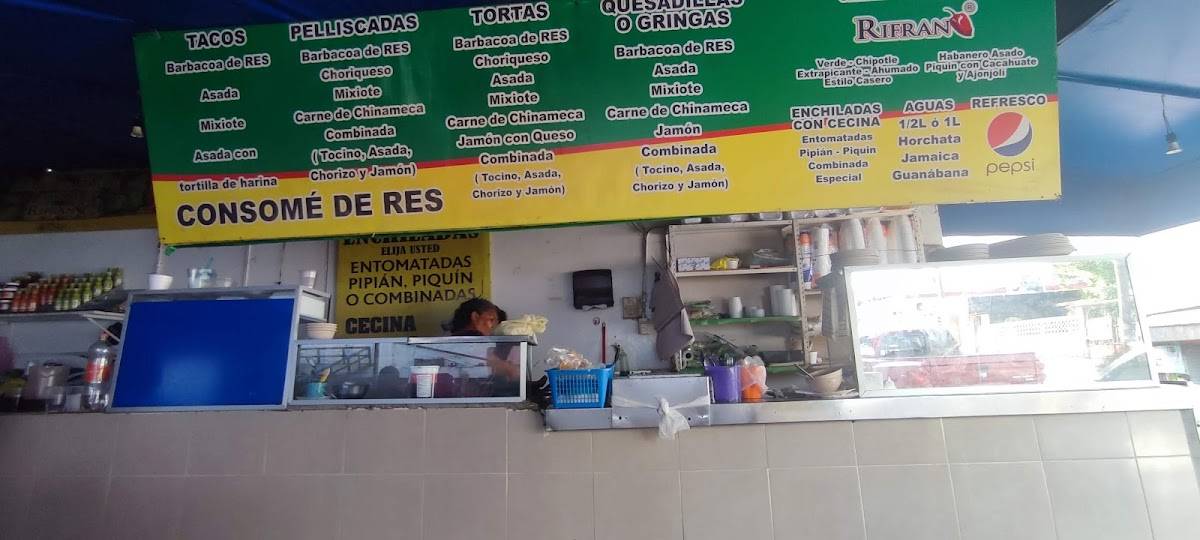 Carta del restaurante Taqueria El Piolin, Coatzacoalcos