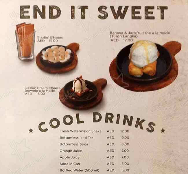 Menu at Teriyaki Boy & Sizzlin' Steak restaurant, Abu Dhabi, Al Wahda Mall
