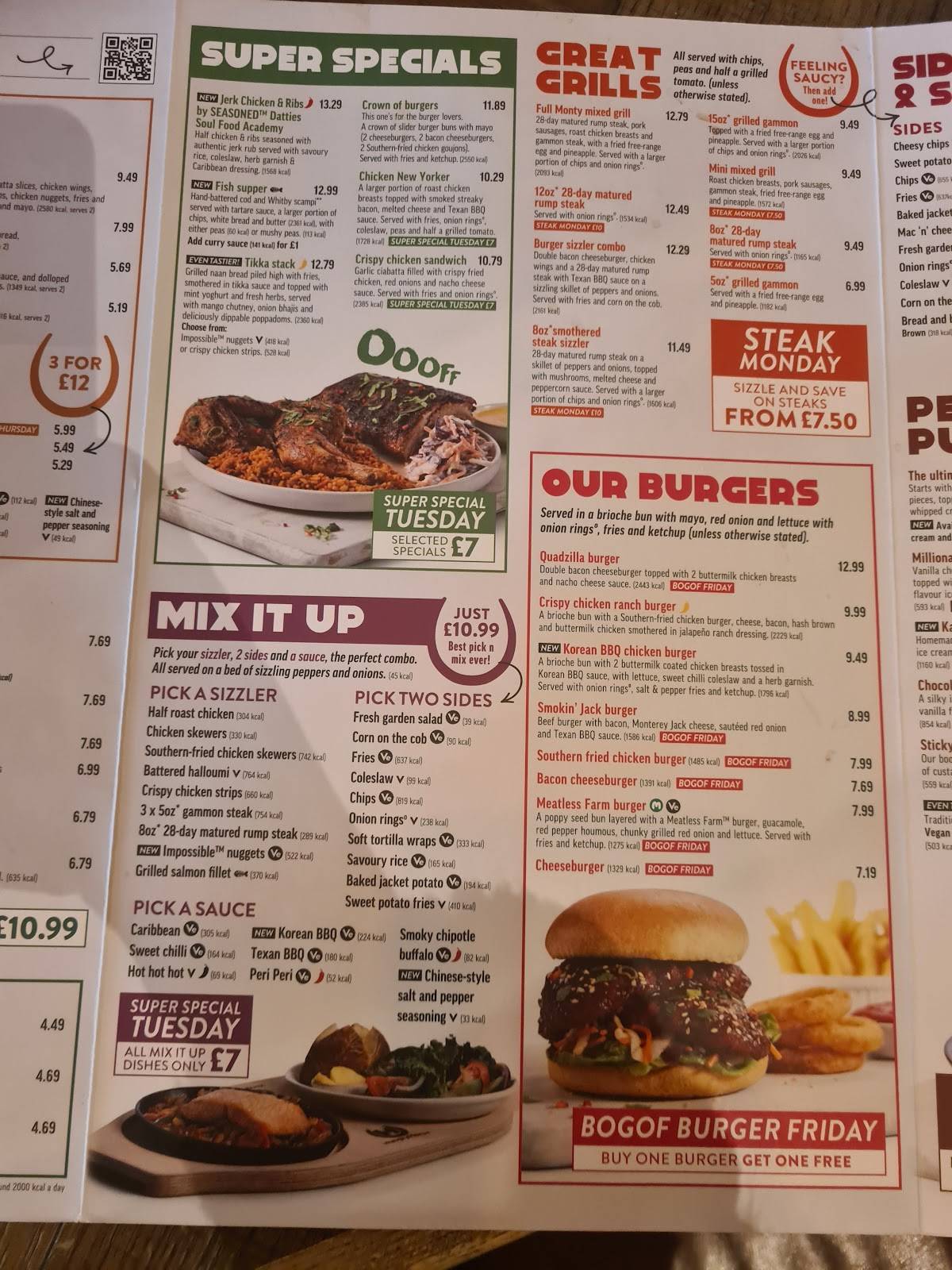 Menu at The Ashley Worksop (Hungry Horse) pub & bar, Worksop