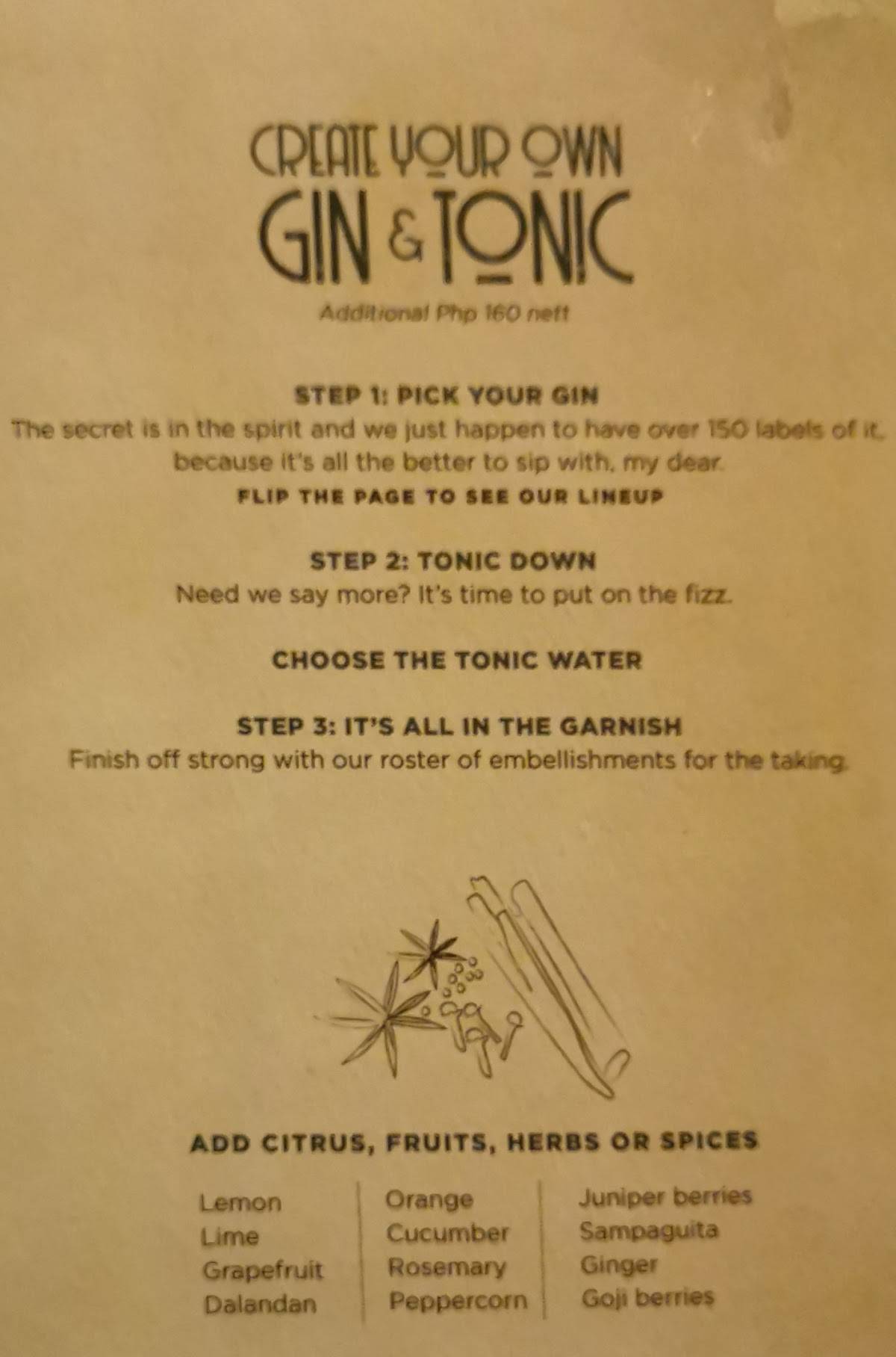 Menu at The Back Room pub & bar, Taguig, 30th Street
