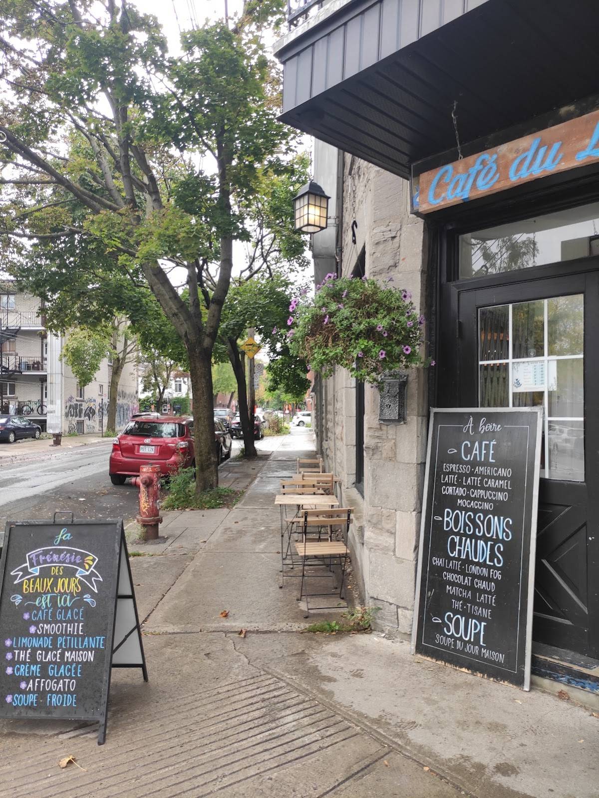 Carta de The Blue Wolf Cafe, Montréal