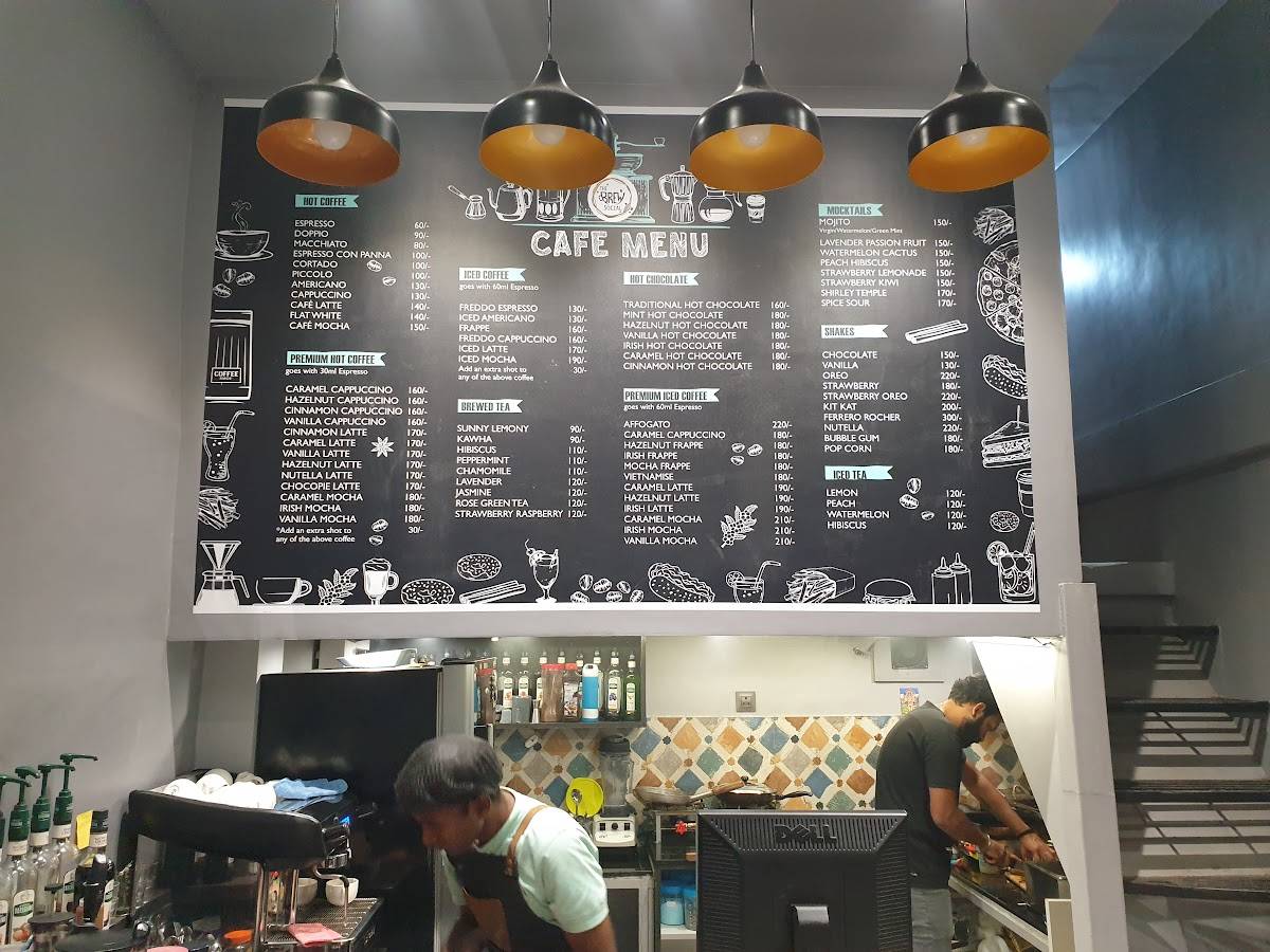 Menu at The Brew So Cafe, Pune