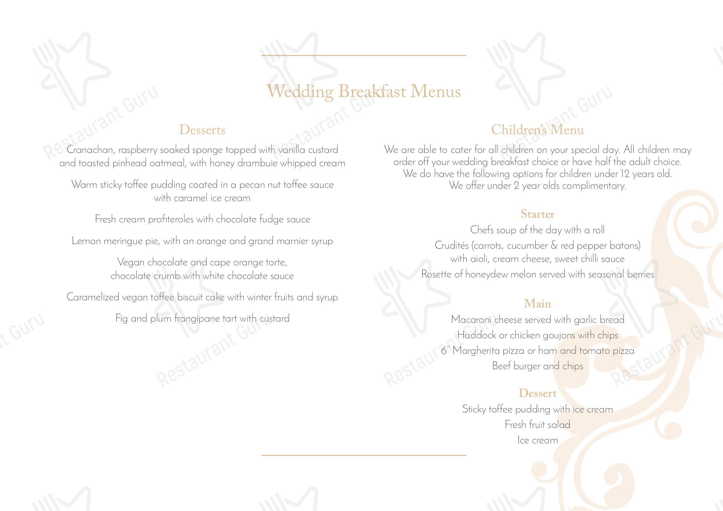 Menu at The Coach House pub & bar, Pitlochry