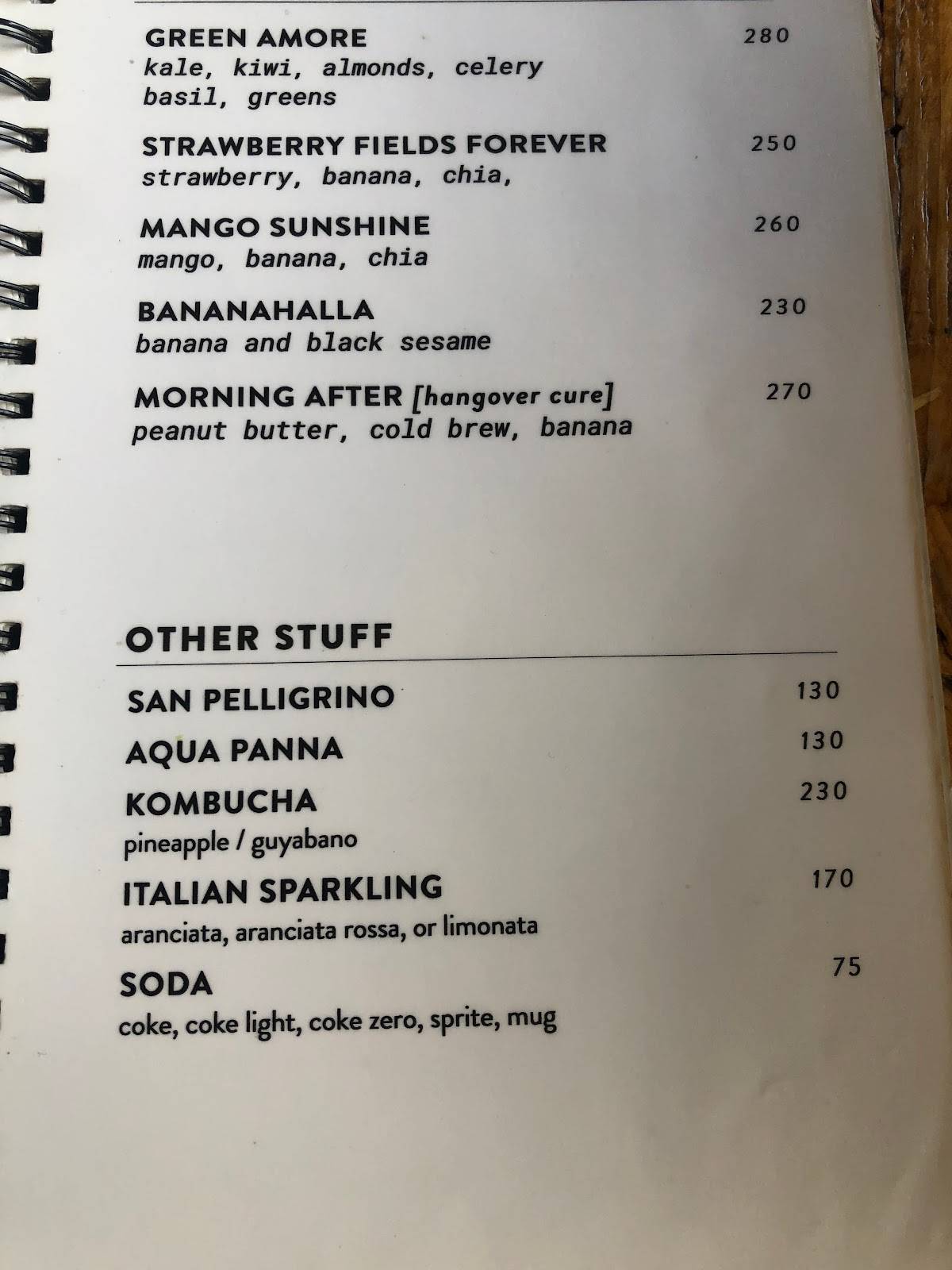 Menu at The Fat Seed Cafe + Roastery, Taguig
