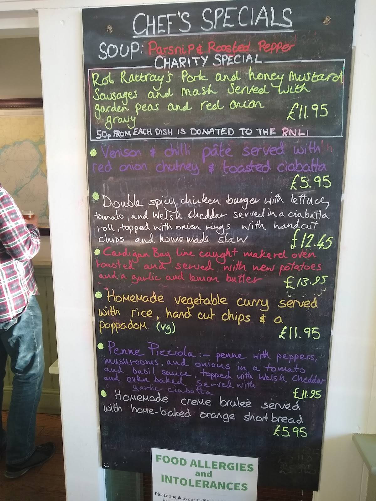 Menu at The Glengower pub & bar, Aberystwyth