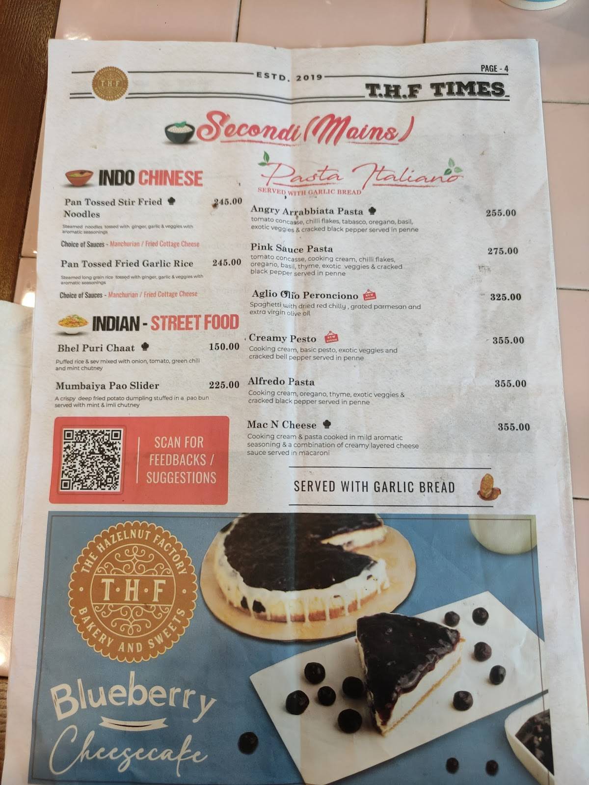 Menu at The Hazelnut Factory - Cafe in Lucknow, Lucknow, Math