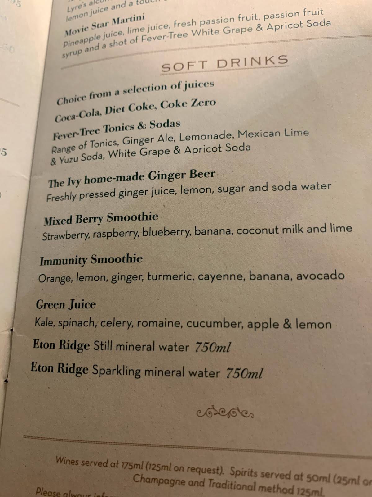 Menu at The Ivy Buchanan Street, Glasgow restaurant, Glasgow, 106 ...