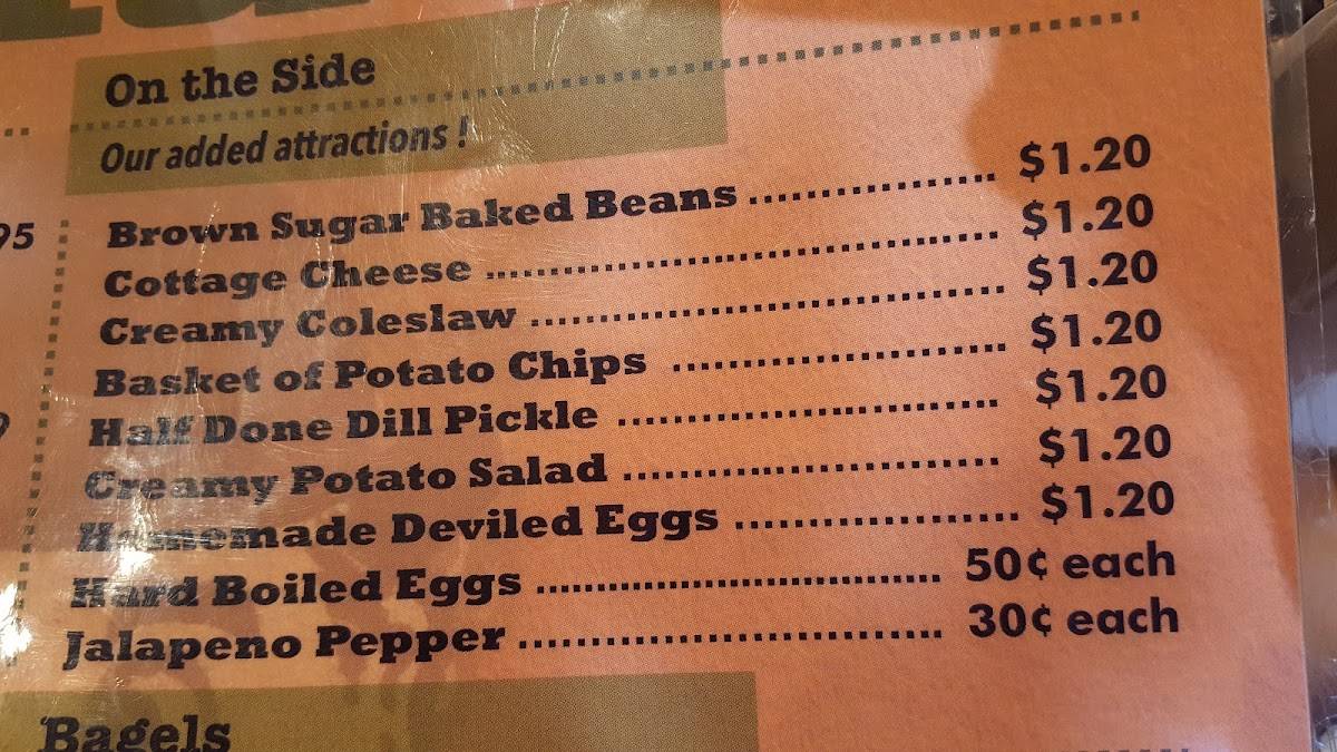Menu at The Mall Deli restaurant, Pittsburg