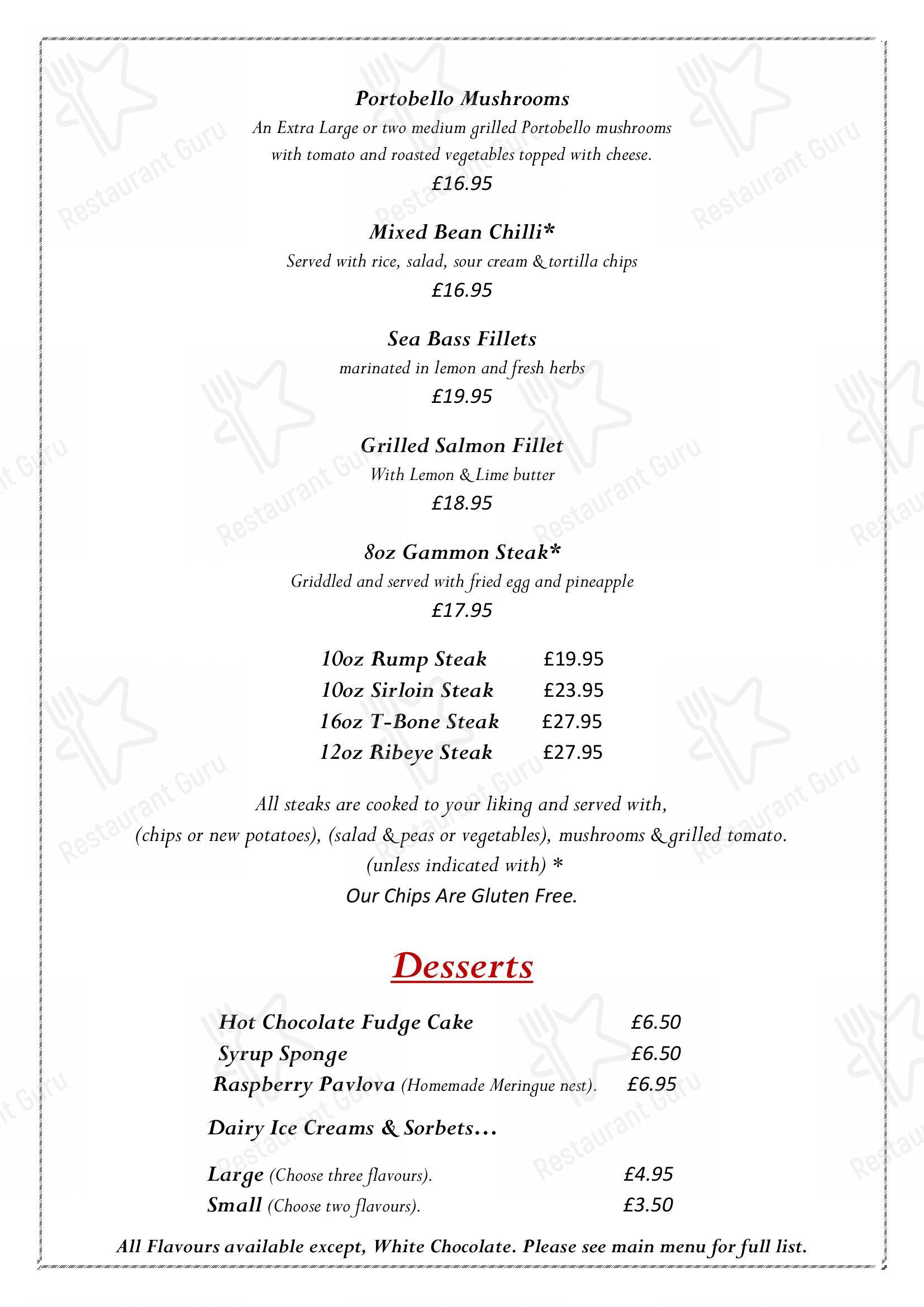 Menu at The New Inn, Mayshill pub & bar, Bristol, Badminton Rd
