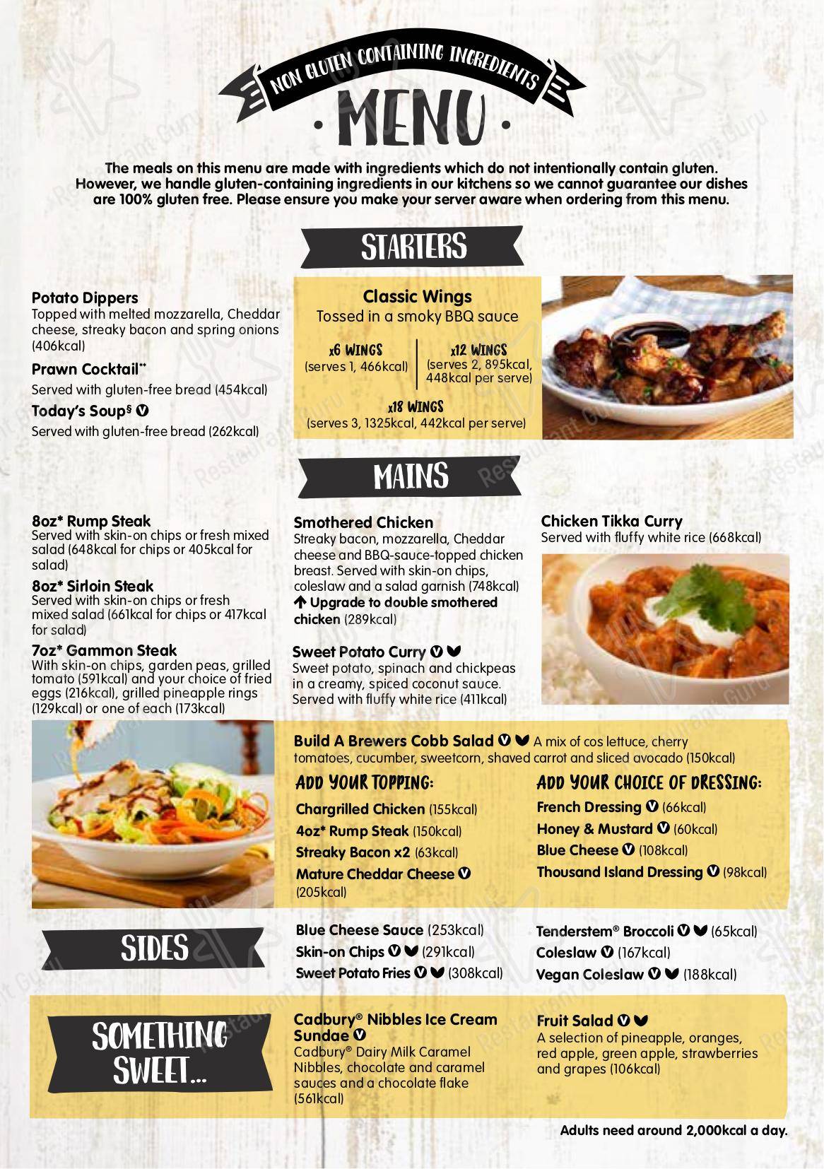 Menu at The Red Lion Table Table pub & bar, Stratford-upon-Avon, 1 ...