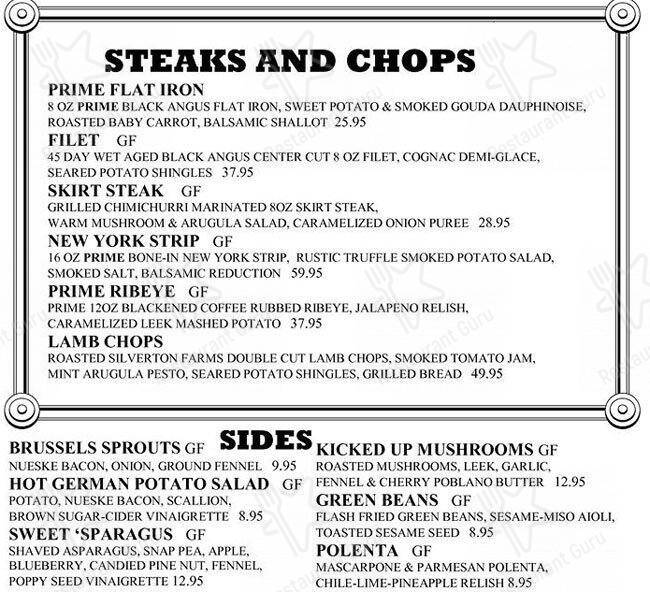 Menu at The Saddle Room pub & bar, Hoffman Estates