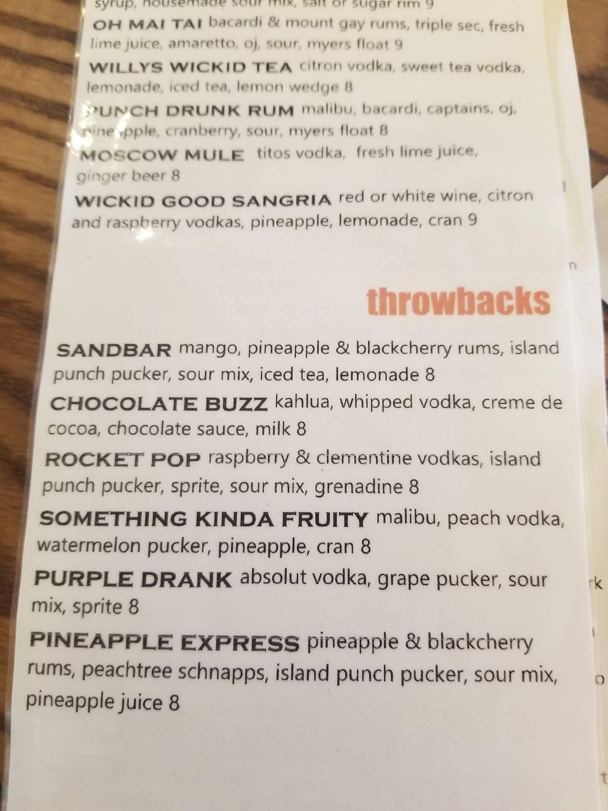 Menu at The Shed Restaurant, Acton