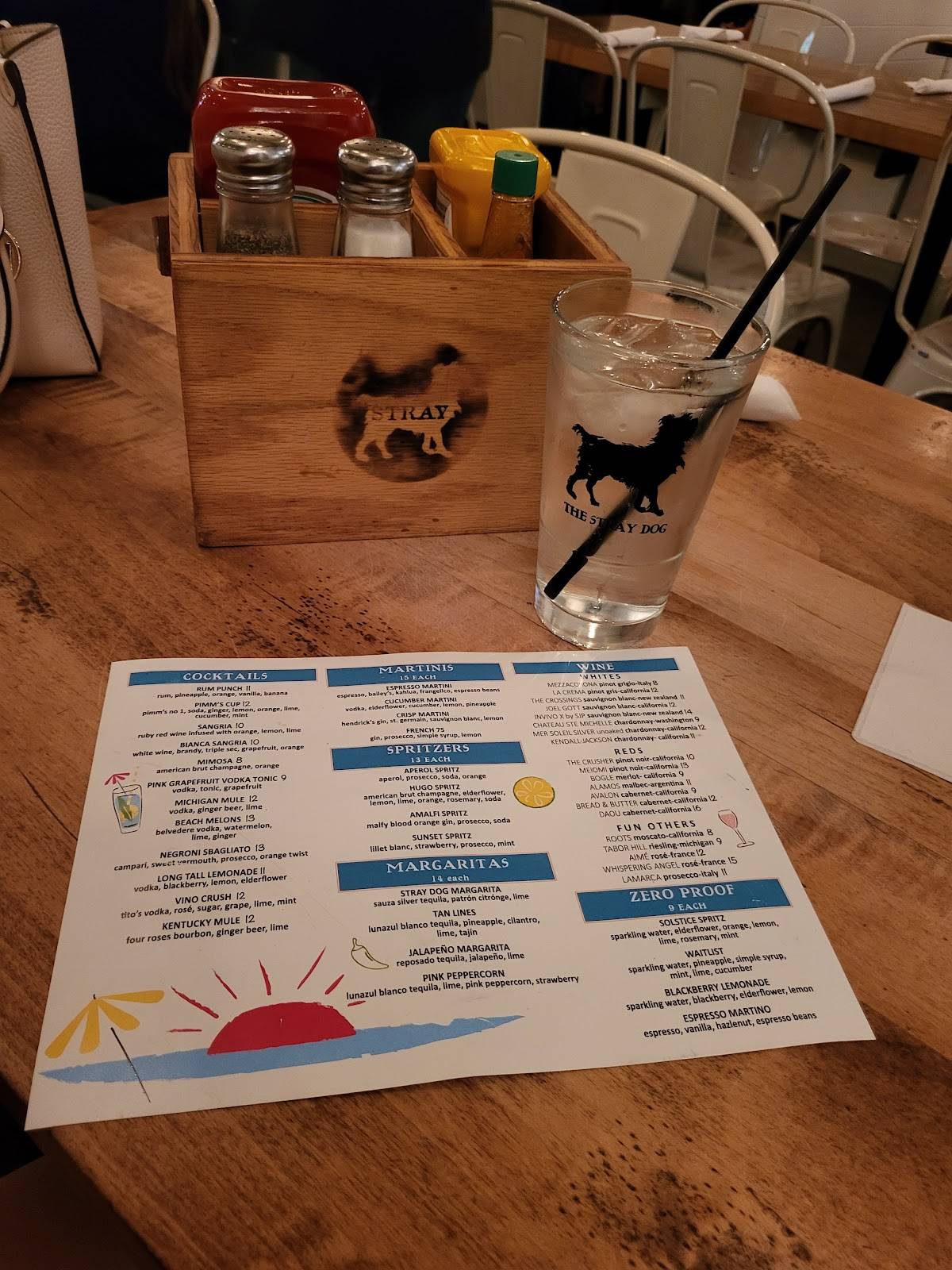 Menu at The Stray Dog Bar & Grill, New Buffalo