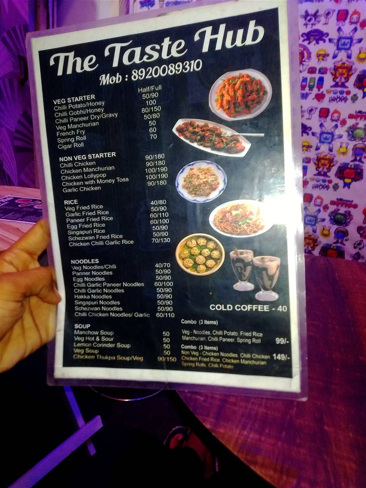 Menu at The Taste Hub, Noida