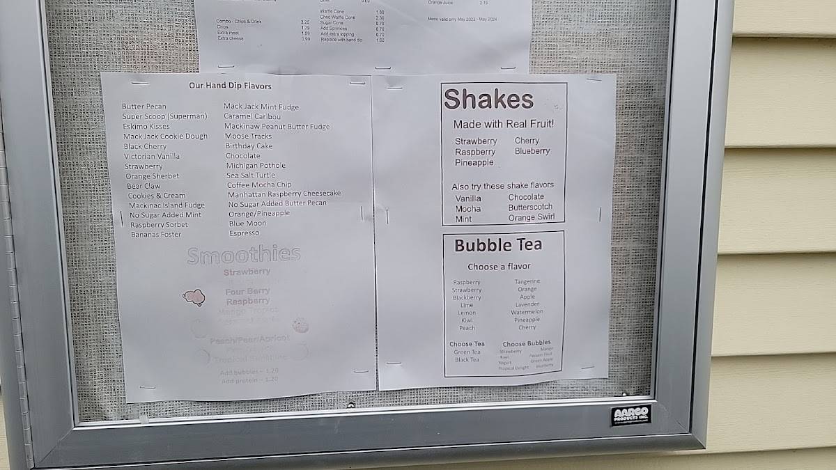 Menu at The Victorian Cafe, Hale