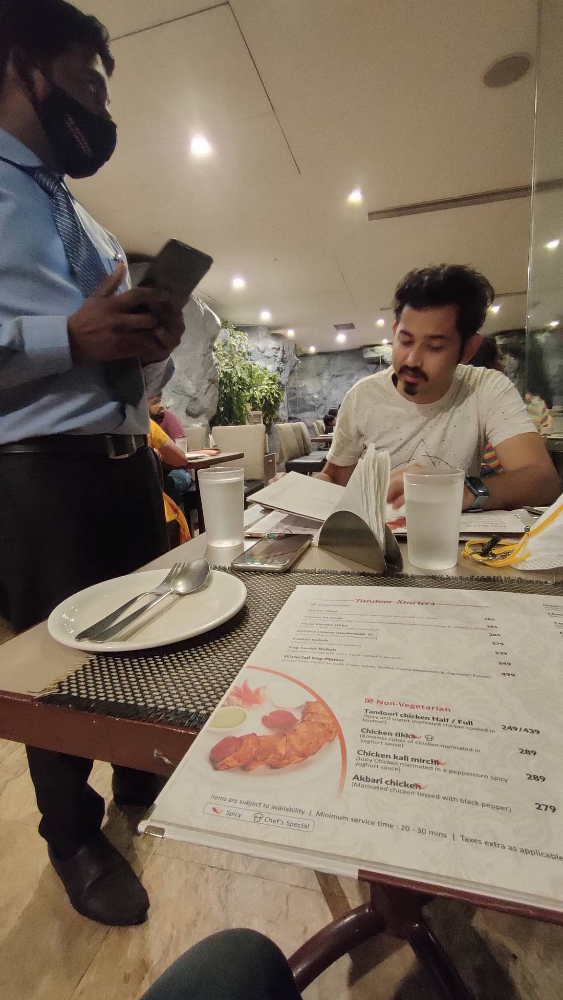 Menu at The Waterfall Restaurant, Chennai