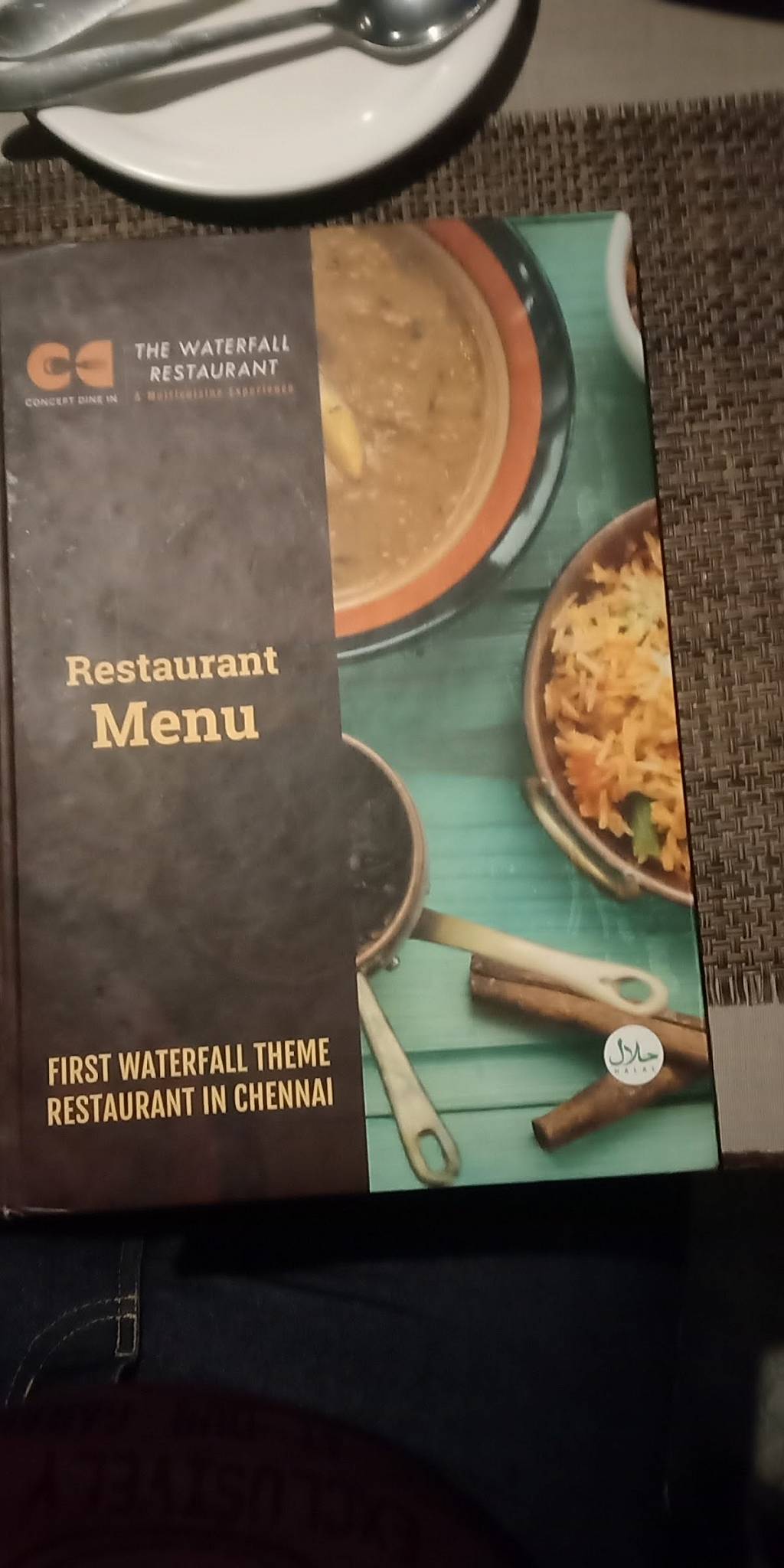 Menu at The Waterfall Restaurant, Chennai