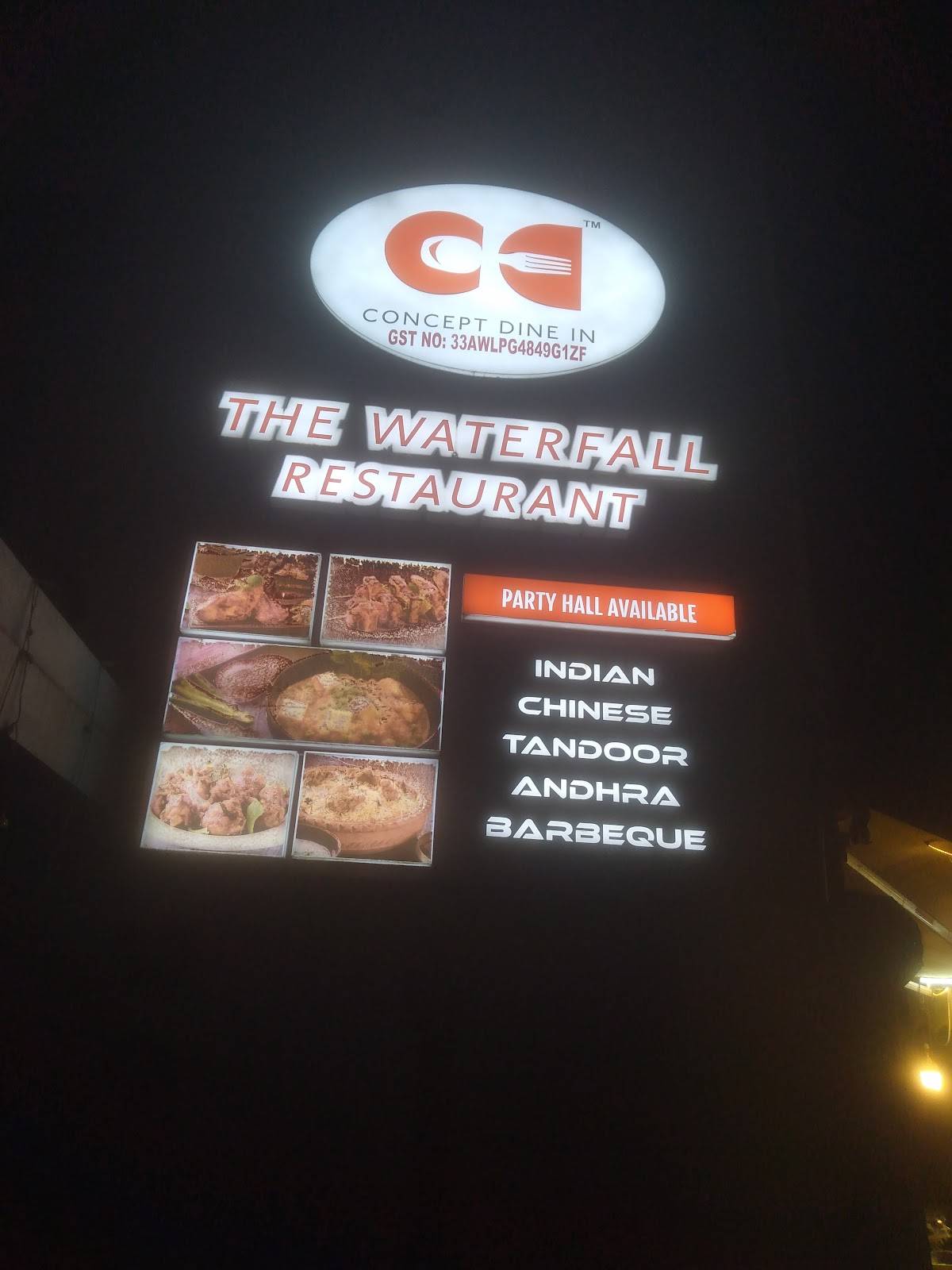 Menu at The Waterfall Restaurant, Chennai