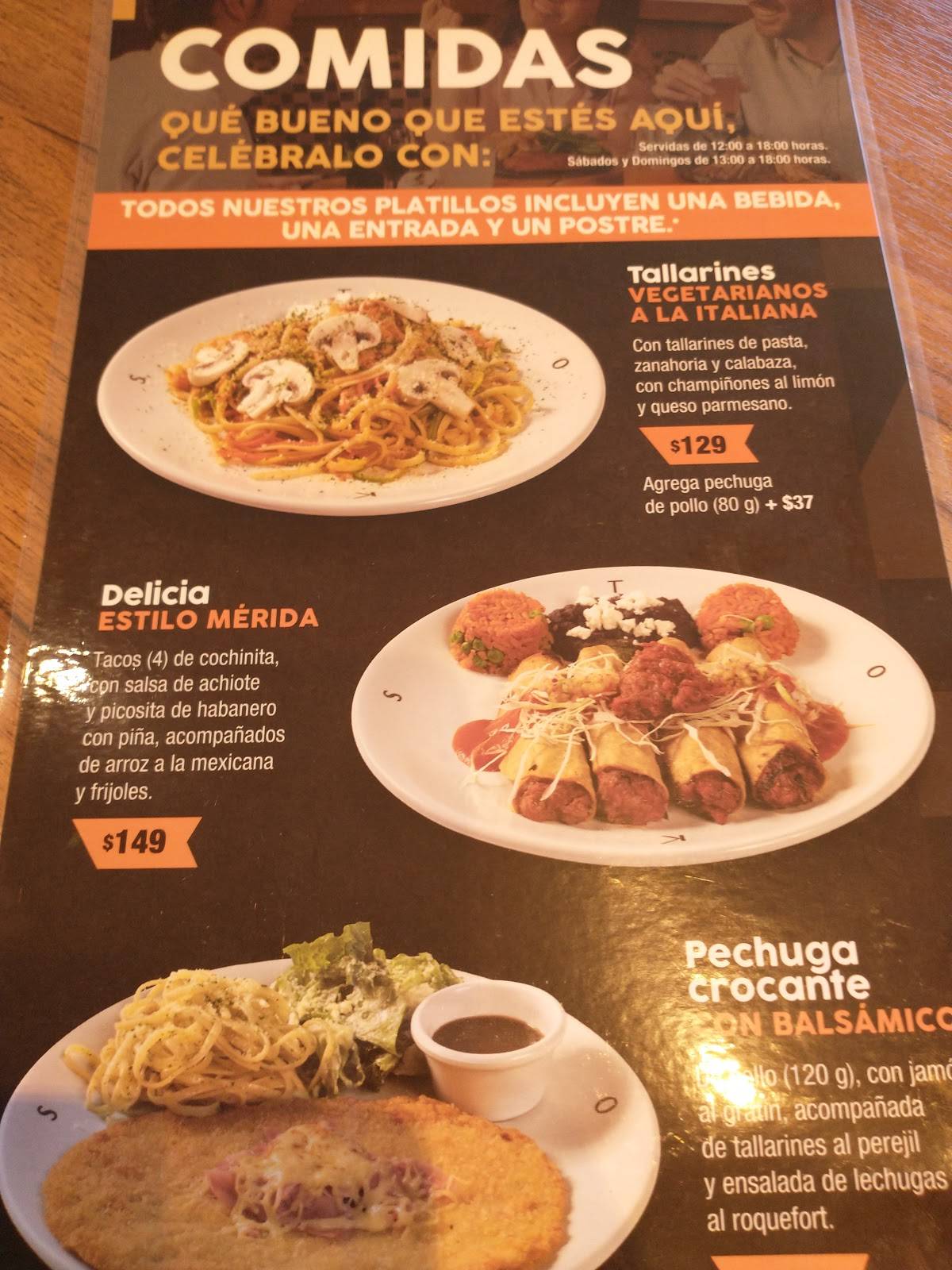 Carta del restaurante Toks Circunvalación, Guadalajara