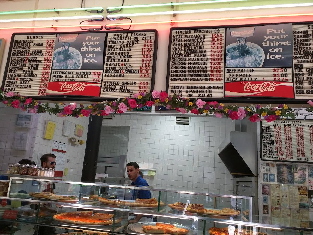 Menu at Turiello's Pizza House pizzeria, Nyack