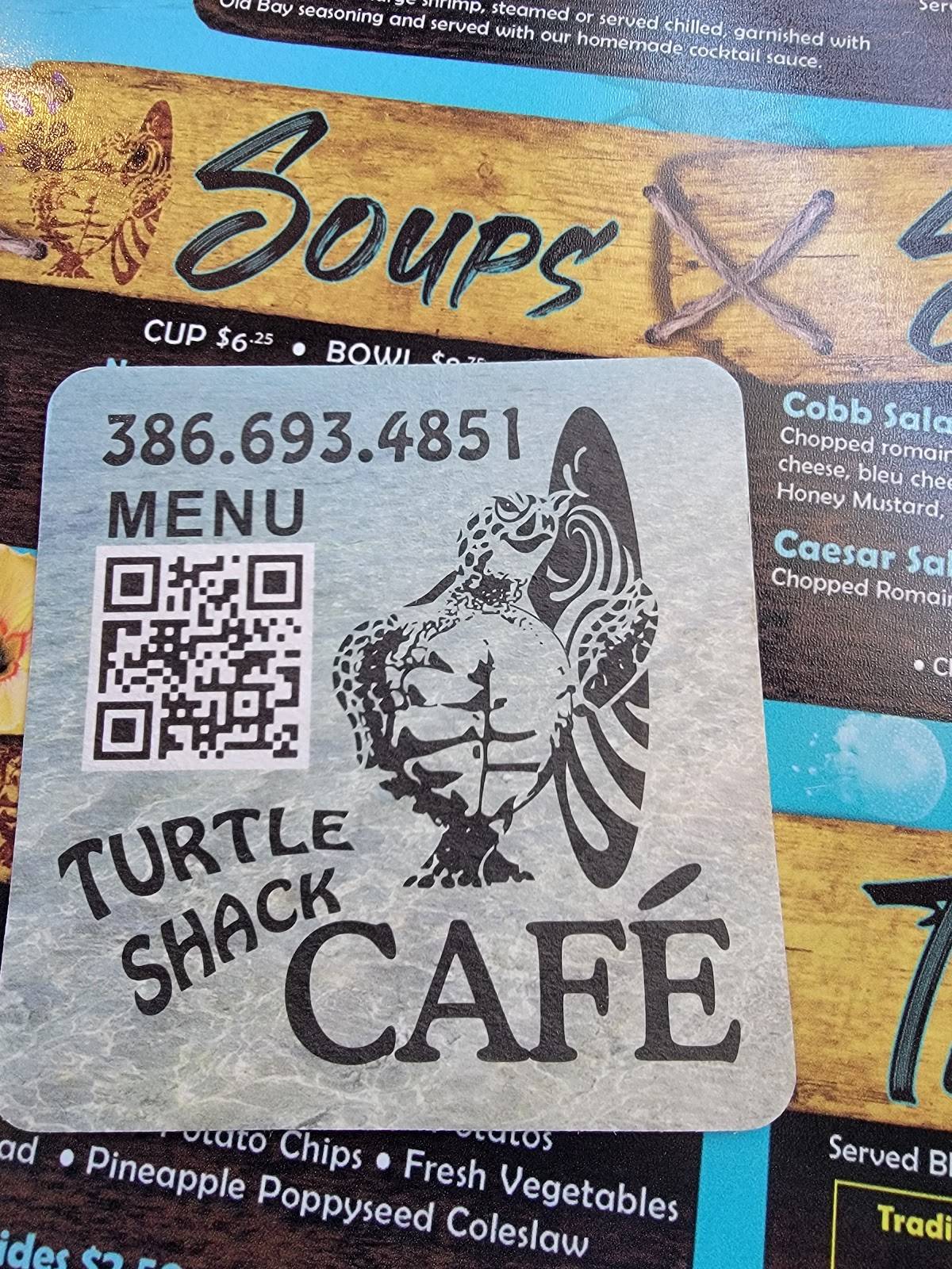 Menu at Turtle Shack Cafe, Flagler Beach