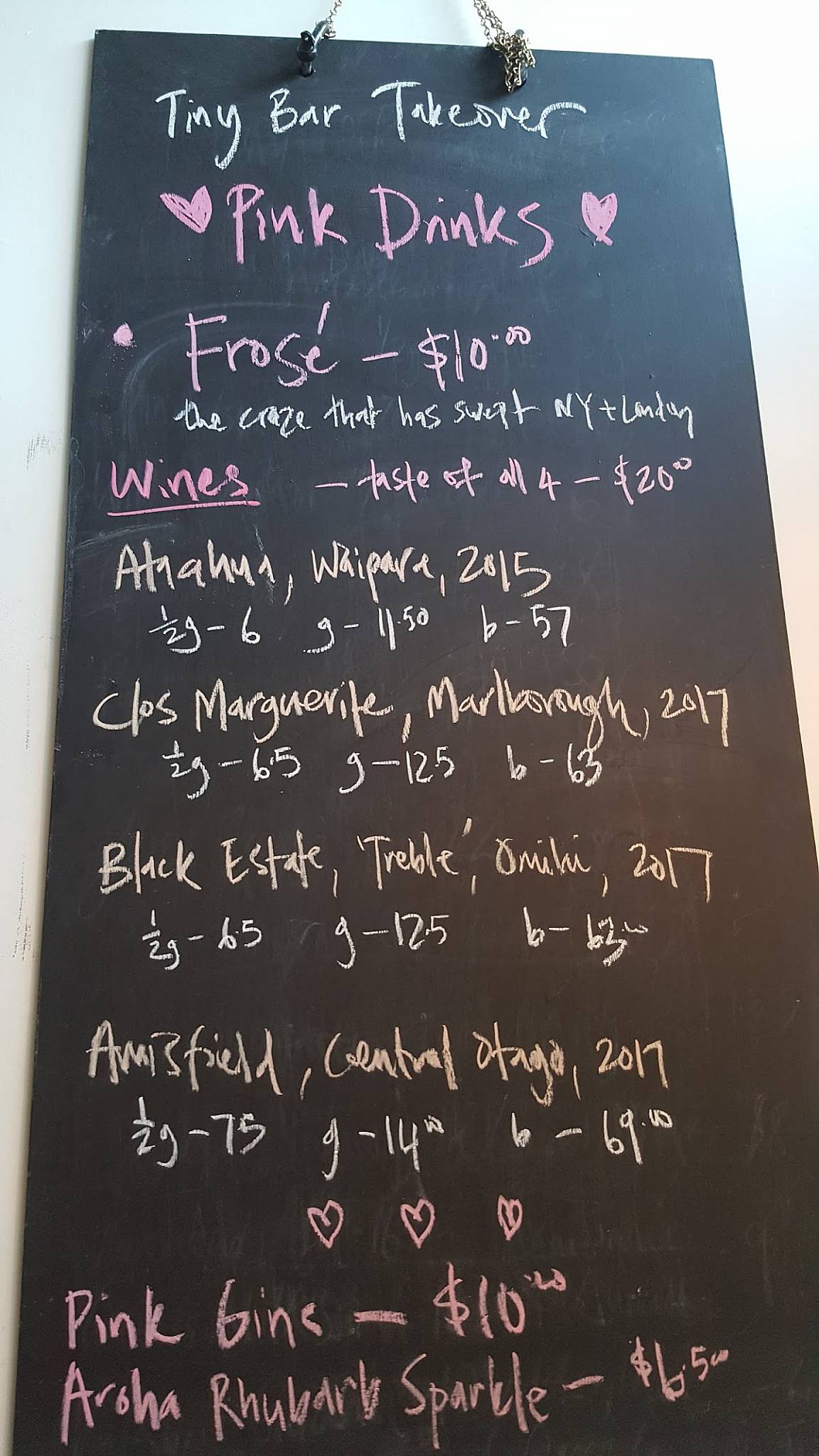 Menu at Twenty Seven Steps restaurant, Christchurch