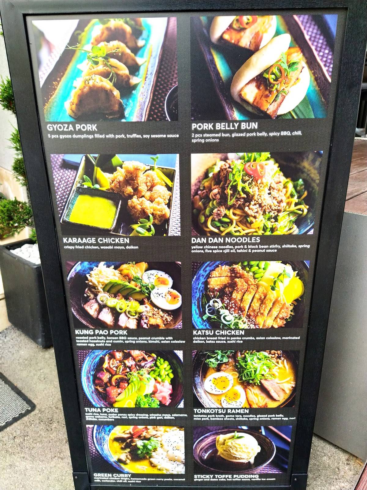 Menu at Umi Asian streetfood restaurant, Poreč