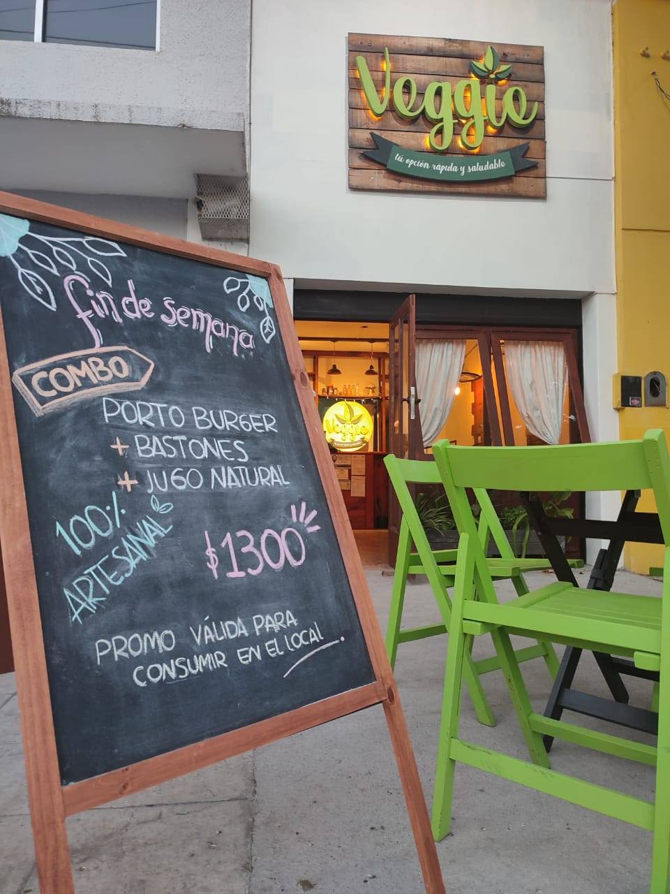 Menu at Veggie restaurant, Saladillo
