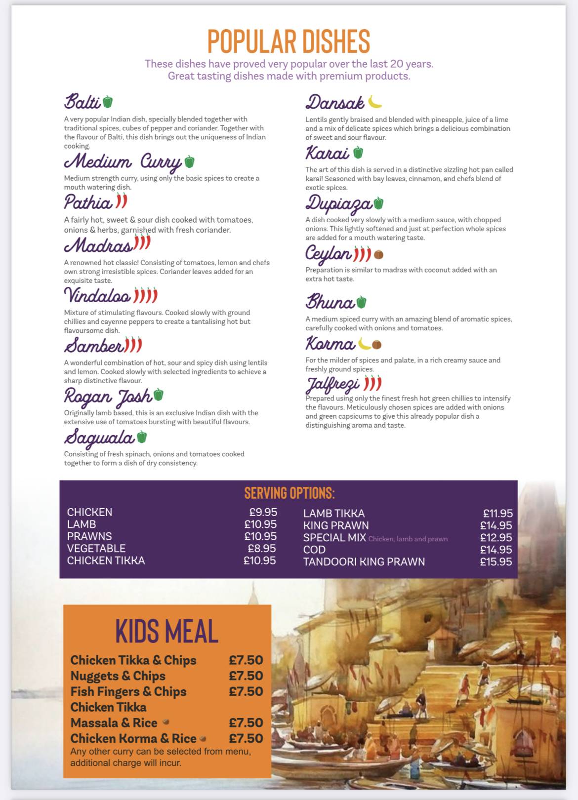 Menu at Bombay 8 Indian Restaurant, Warrington
