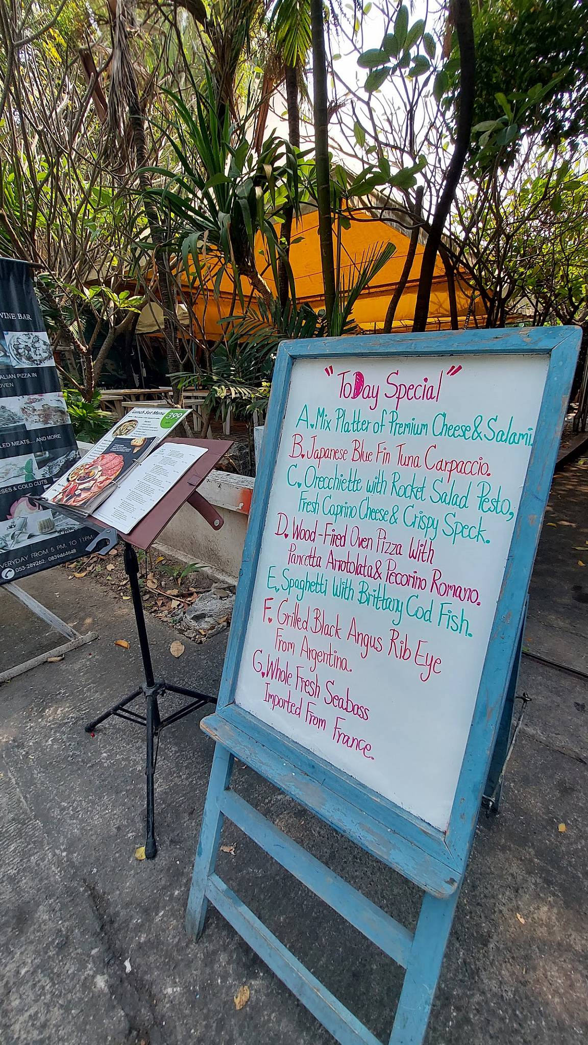 Menu at Why Not? Italian Restaurant & Wine bar, Chiang Mai