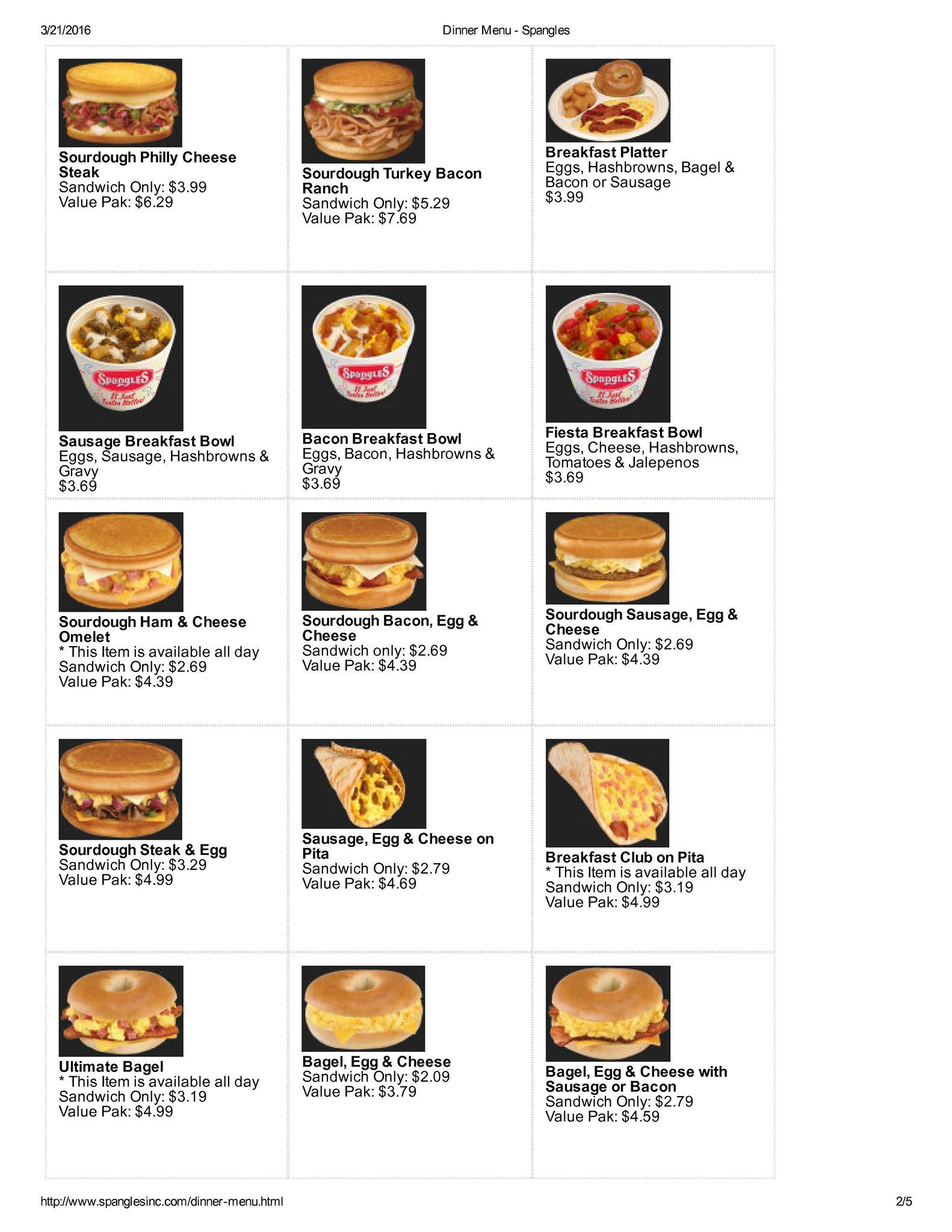 Spangles Menu And Prices: Unveil Savory Deals! – Willie Jane | Southern ...