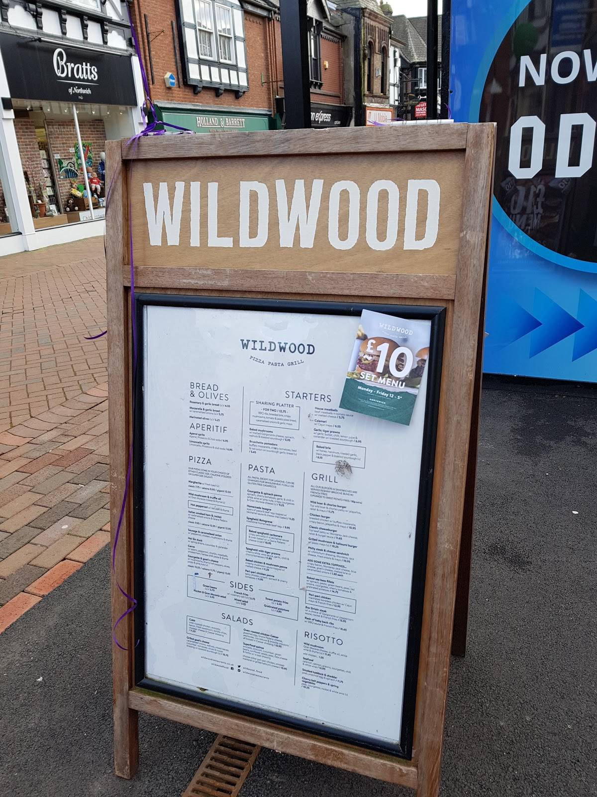 Menu at Wildwood Restaurants Northwich, Northwich