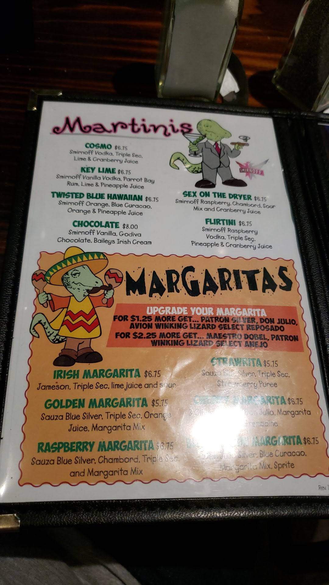 Menu at Winking Lizard Mayfield pub & bar, Mayfield Heights